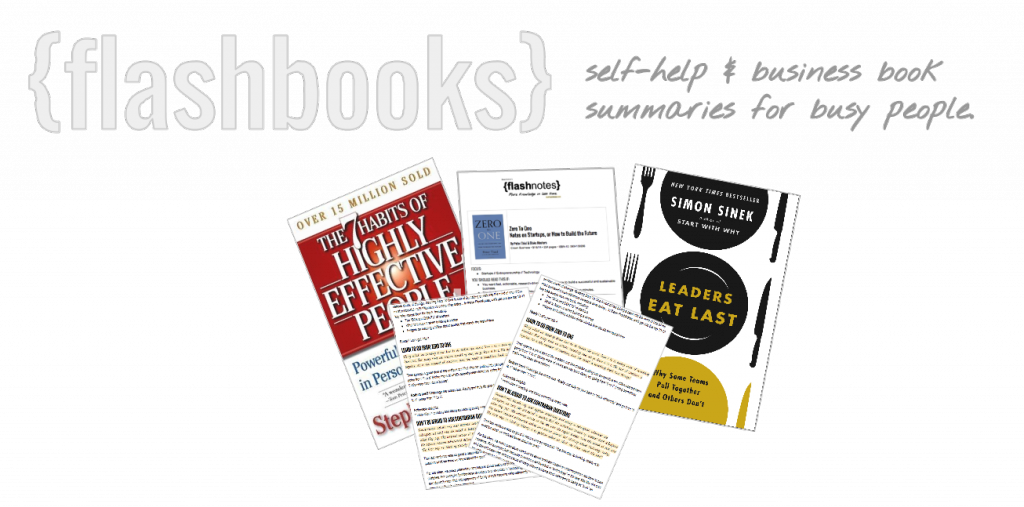 Flashbooks Login Self Help And Business Book Summaries